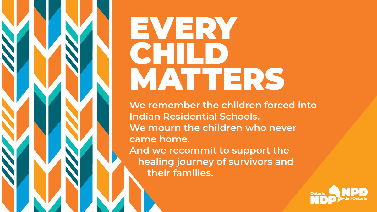 Statement on National Day for Truth and Reconciliation « Ontario NDP