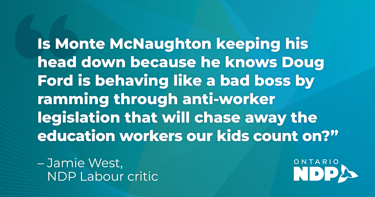 Is Monte McNaughton keeping his head down because he knows Doug Ford is ...